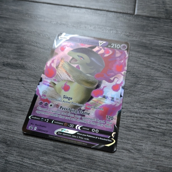 Pokemon | Toys | Hisuian Typhlosion V Swsh237pokemon Promo Holo Card ...